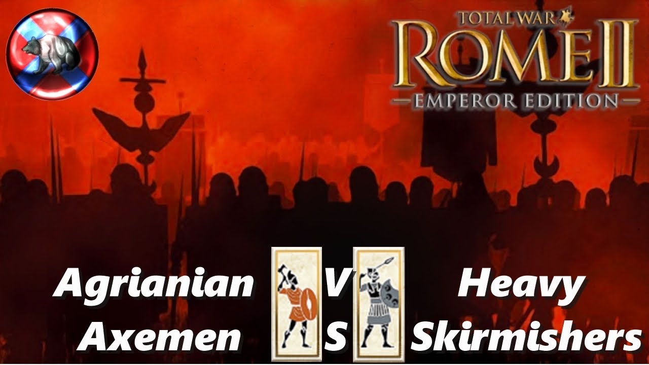 Agrianian Axemen VS Heavy Skirmishers 1v1-Rome 2 Total War - YouTube