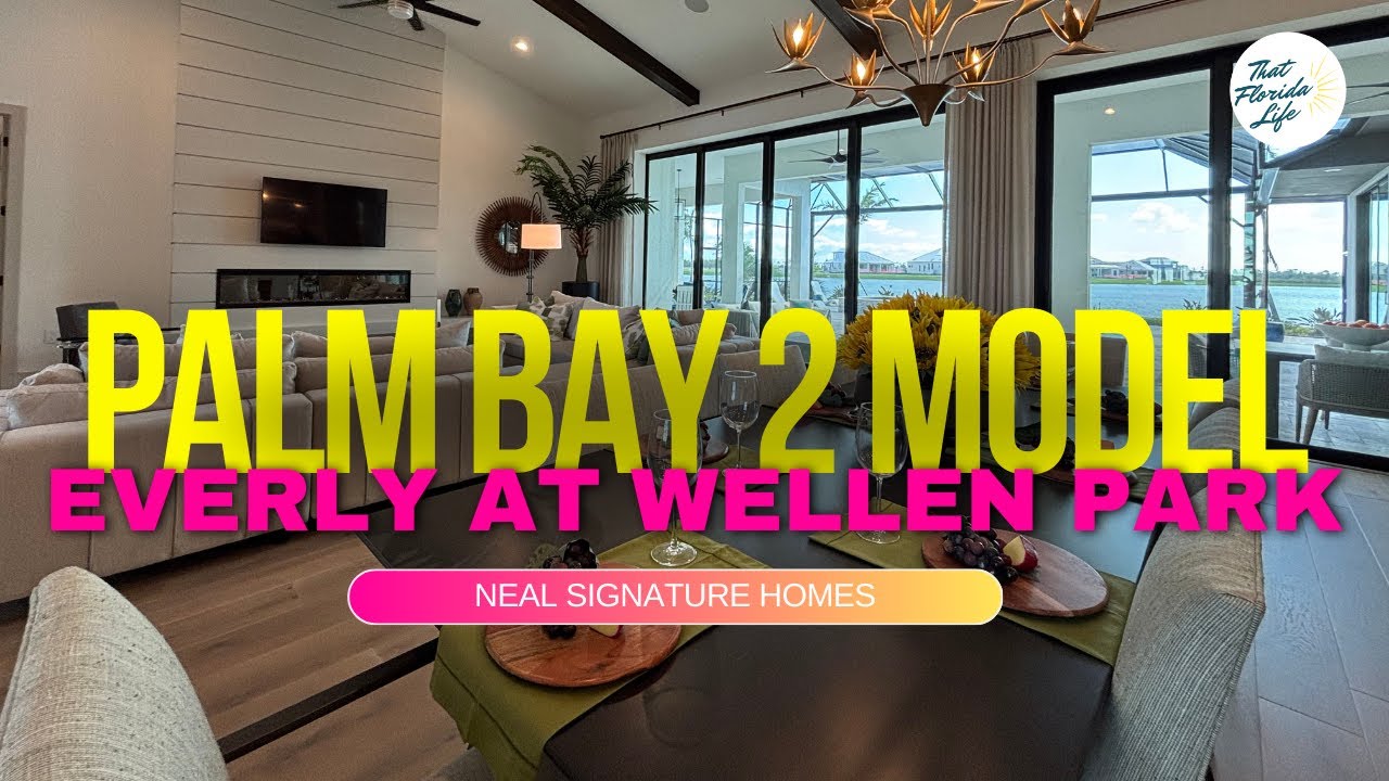SEMI-CUSTOM HOME! Neal Signature Homes Palm Bay 2 Model Tour Everly at Wellen Park - YouTube