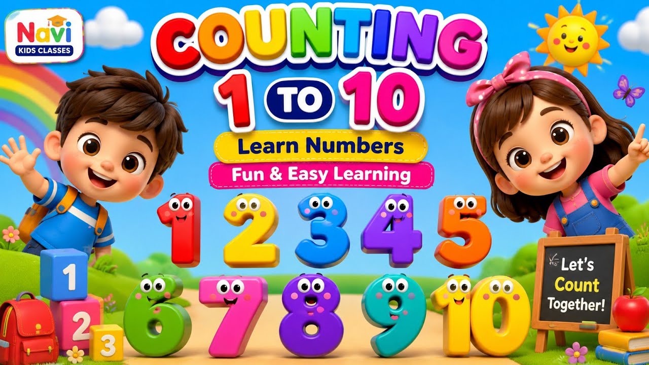 Learn Counting 1 to 10 | Numbers for Kids | Counting 1-10 | Navi Kids ...