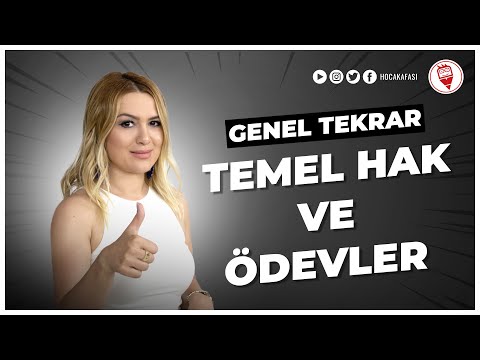 4) Temel Hak ve Ödevler Full Tekrar - Esra Özkan Karaoğlu (KPSS VATANDAŞLIK GENEL TEKRAR) 2022