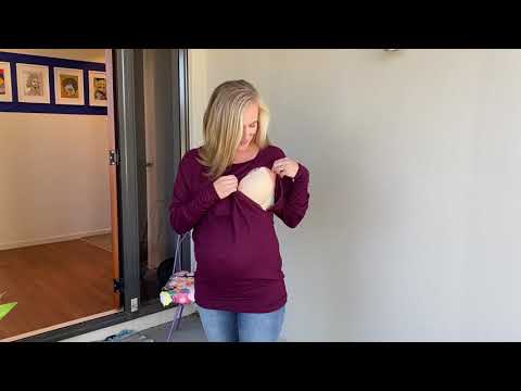 How this style opens for Breastfeeding (Breastmates Demo)