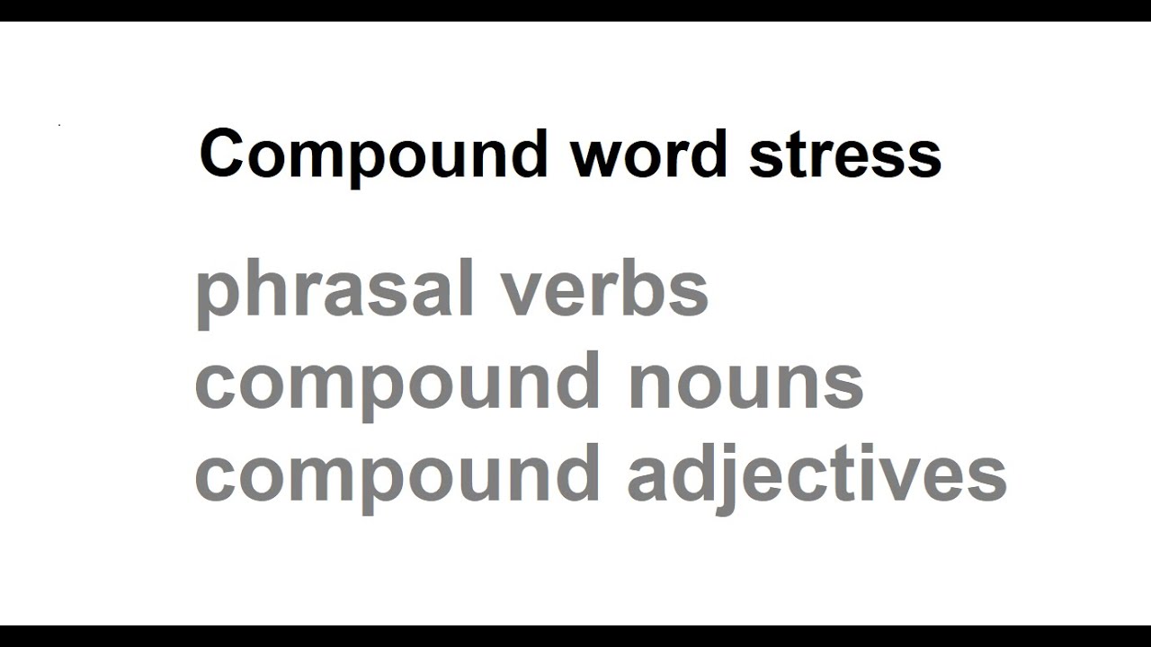 Intro to compound-word stress (r2-1) - YouTube