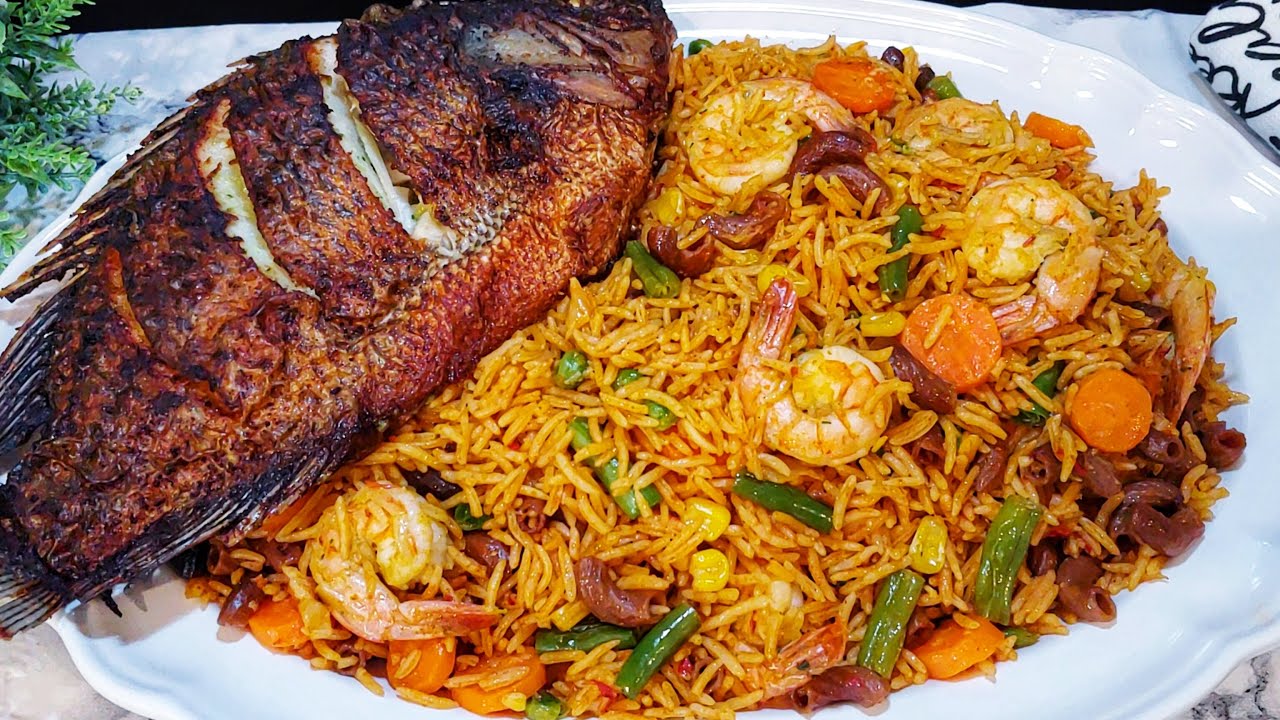 Savoure Ton Weekend Avec Cette Recette || Riz Gras Au Poisson || Jollof ...