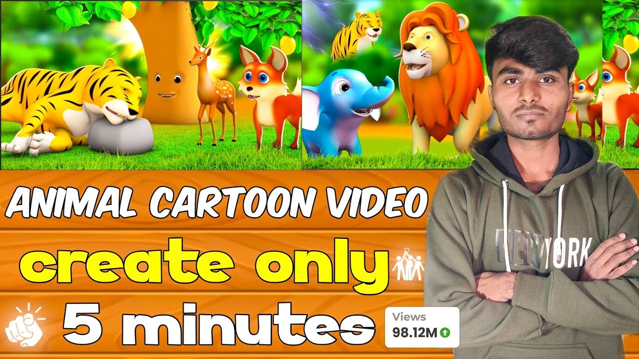 mobile se animal cartoon video kaise banaye |Cartoon Video Kaise Banaye ...