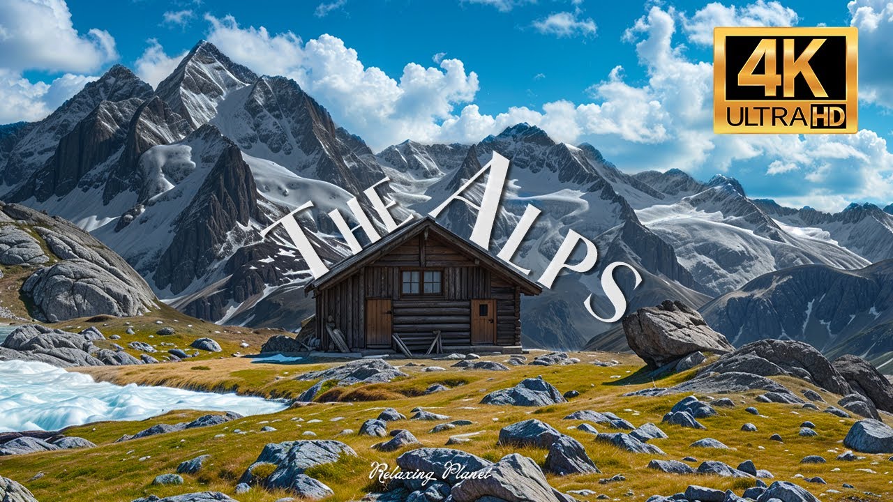 THE ALPS 4K - Relaxation Film With Calming Music - 4K Nature - Relaxing ...