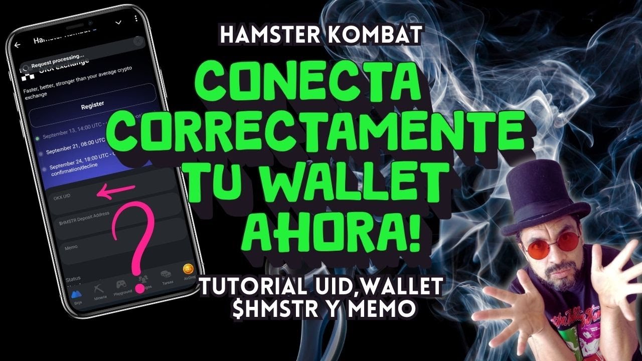 🚀 Guía RÁPIDA para conectar tu Wallet! 🔑📲 Configura MEMO, UID y $HMSTR ...
