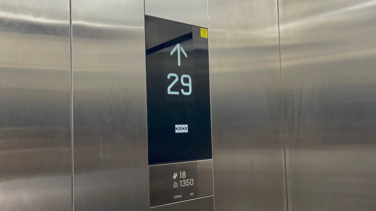 Brand New KONE (Repl. 1990s KONE TMS) elevator at Holiday Inn Manila ...