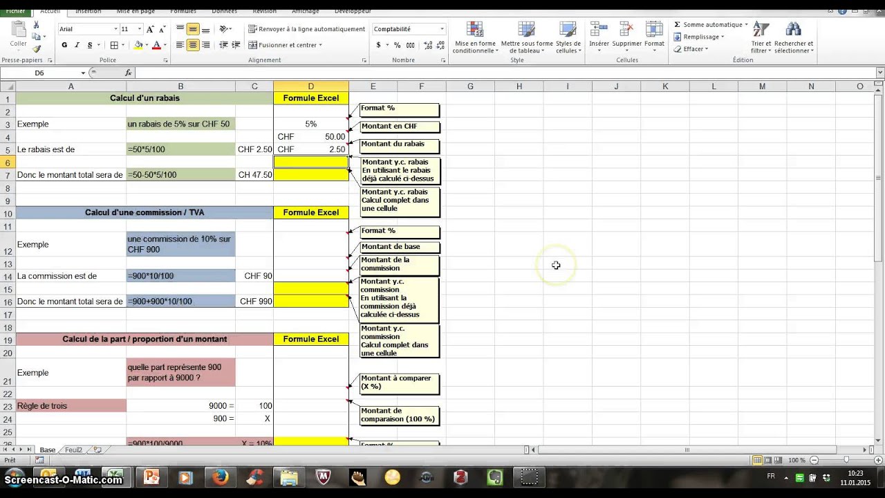 Calcul rabais - YouTube