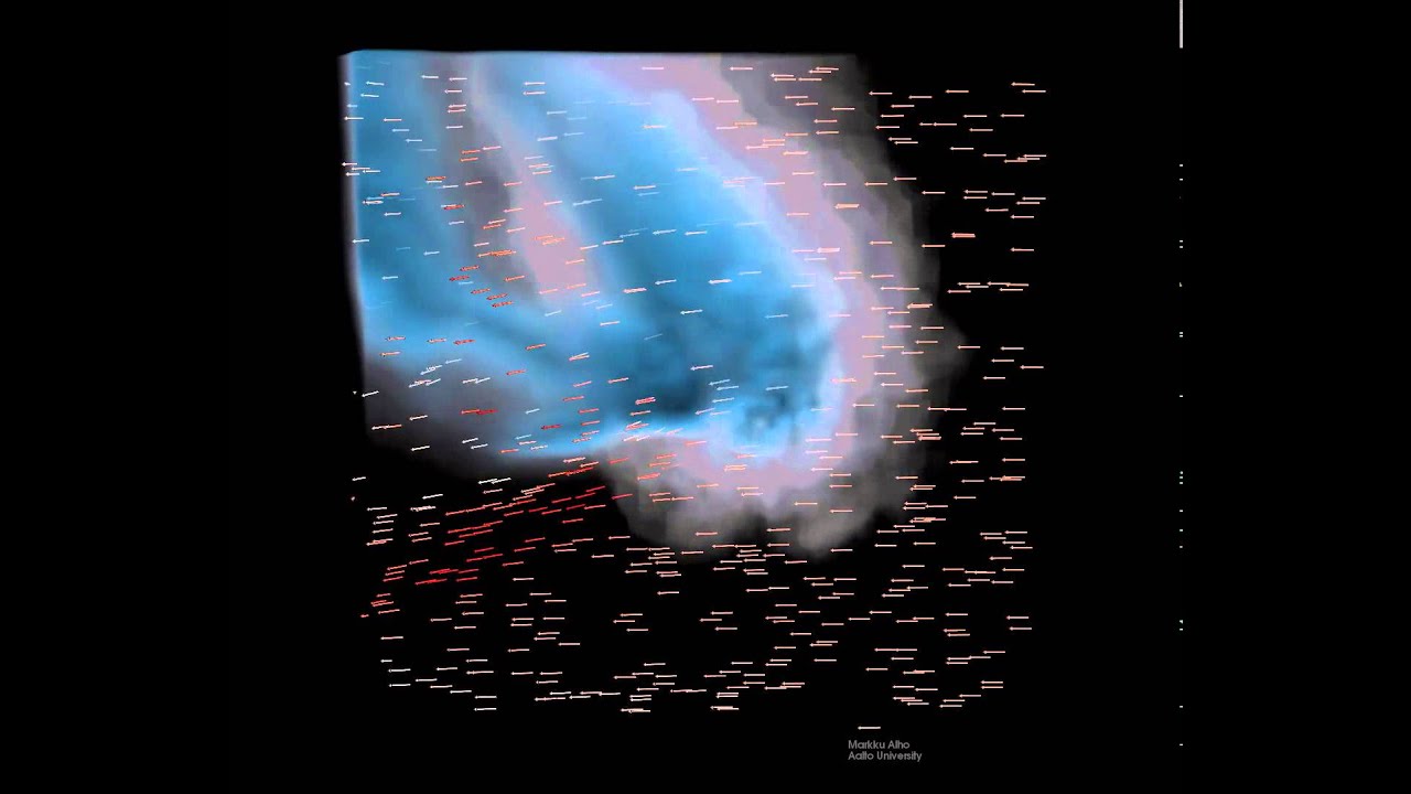 Solar wind hitting a comet's ion cloud - Aalto University Rosetta ...