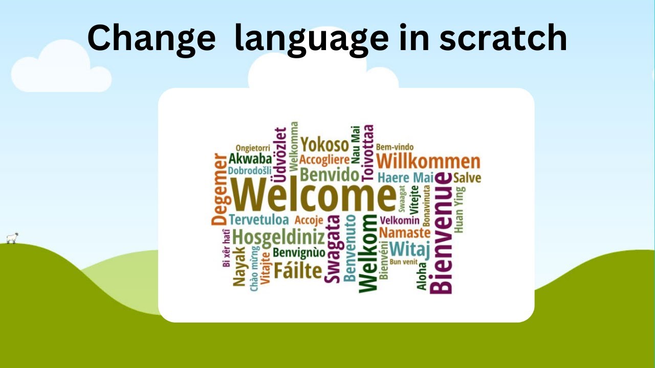 How to change language of scratch - YouTube