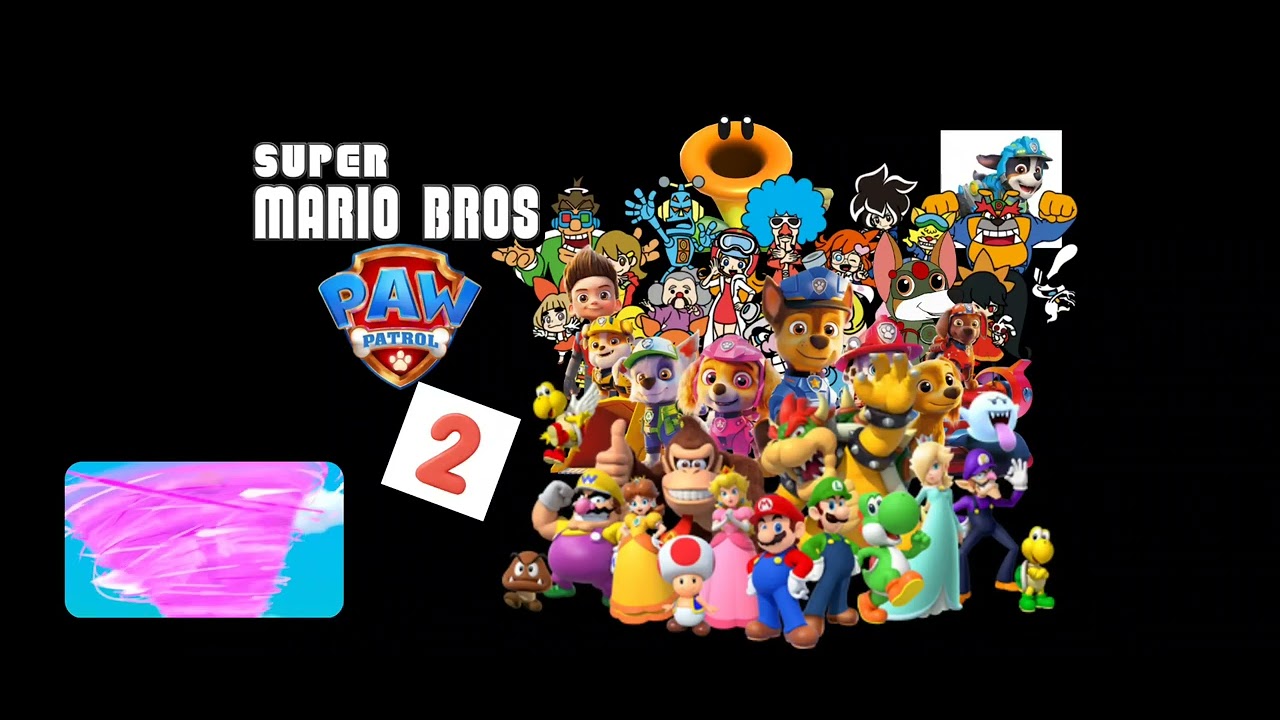 paw patrol + mario 2 song 1 - YouTube