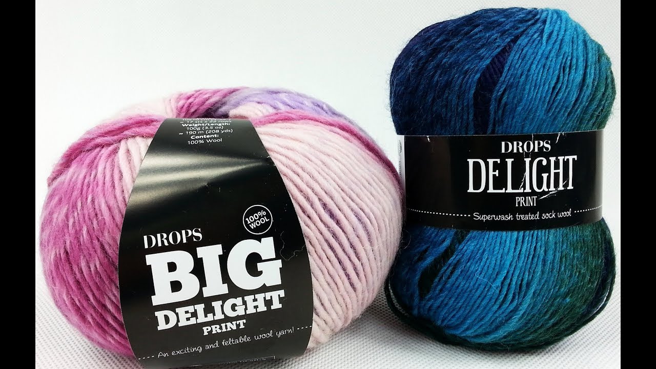 🌈🧡Kilka słów na temat...włóczki Drops Delight i Drops Big Delight - YouTube