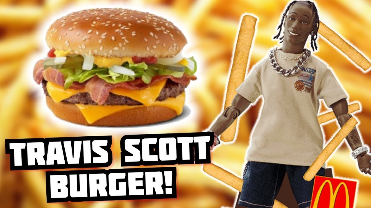 EATING 3 TRAVIS SCOTT BURGERS IN 1 MIN!!! (ALMOST THREW UP!) - YouTube