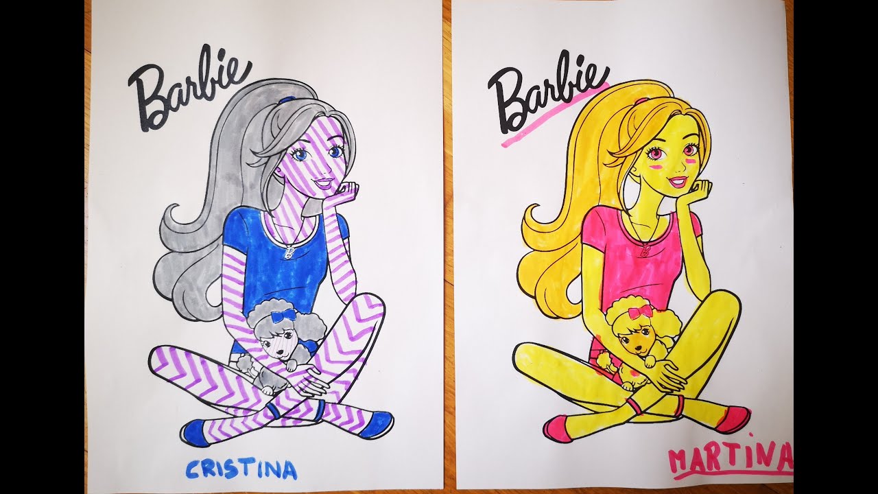 [BARBIE] 3 Marker CHALLENGE. Crismar - YouTube