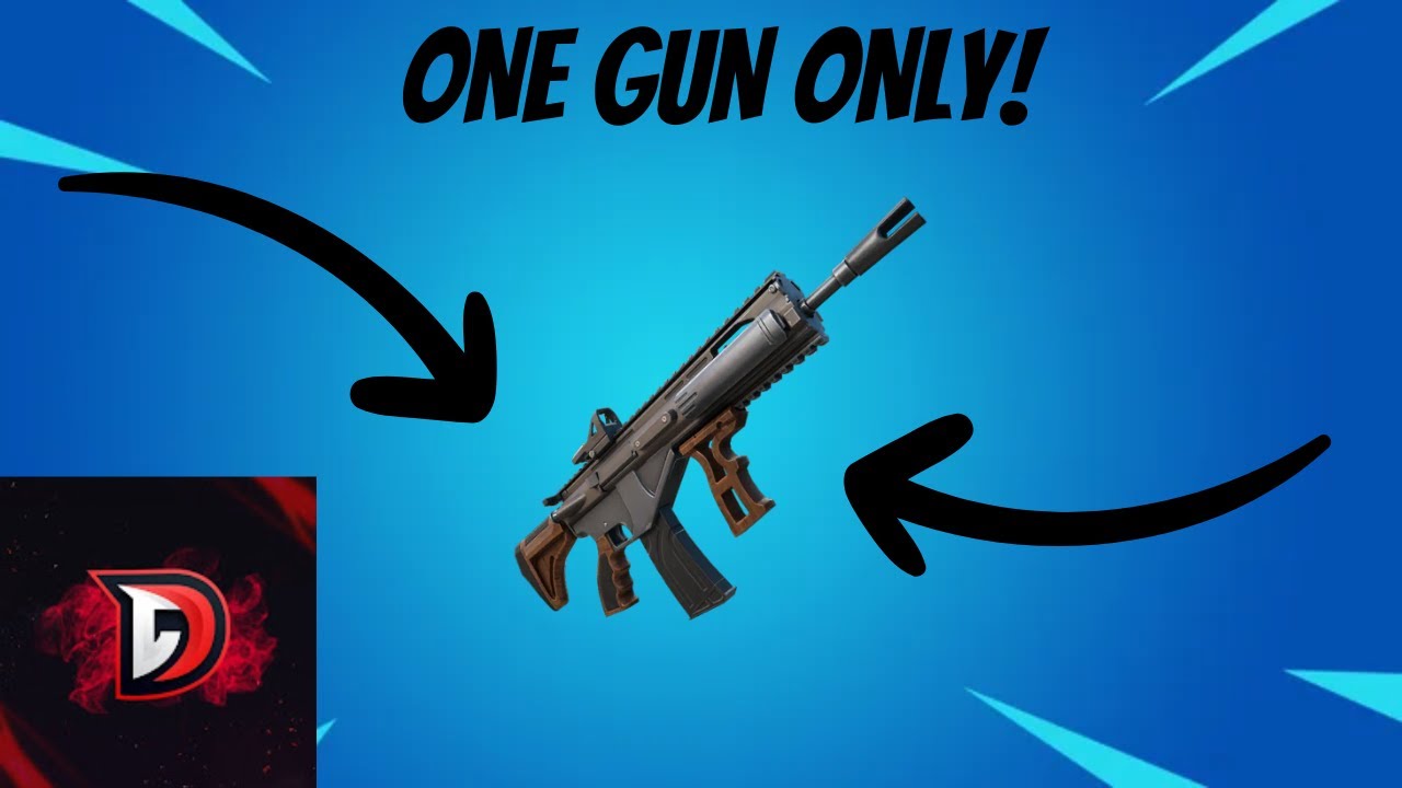 THE ONE GUN ONLY CHALLENGE IN FORTNITE - YouTube