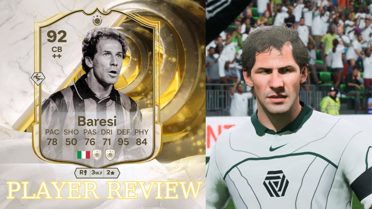 ITALIAN CB!🇮🇹 92 ULTIMATE SUCCESSION ICON Baresi PLAYER REVIEW - EA FC ...