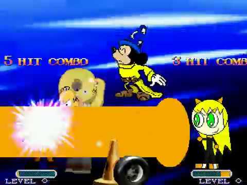Mugen Mickey Mouse and Homer Simpson vs Sago the Cat and Crobret