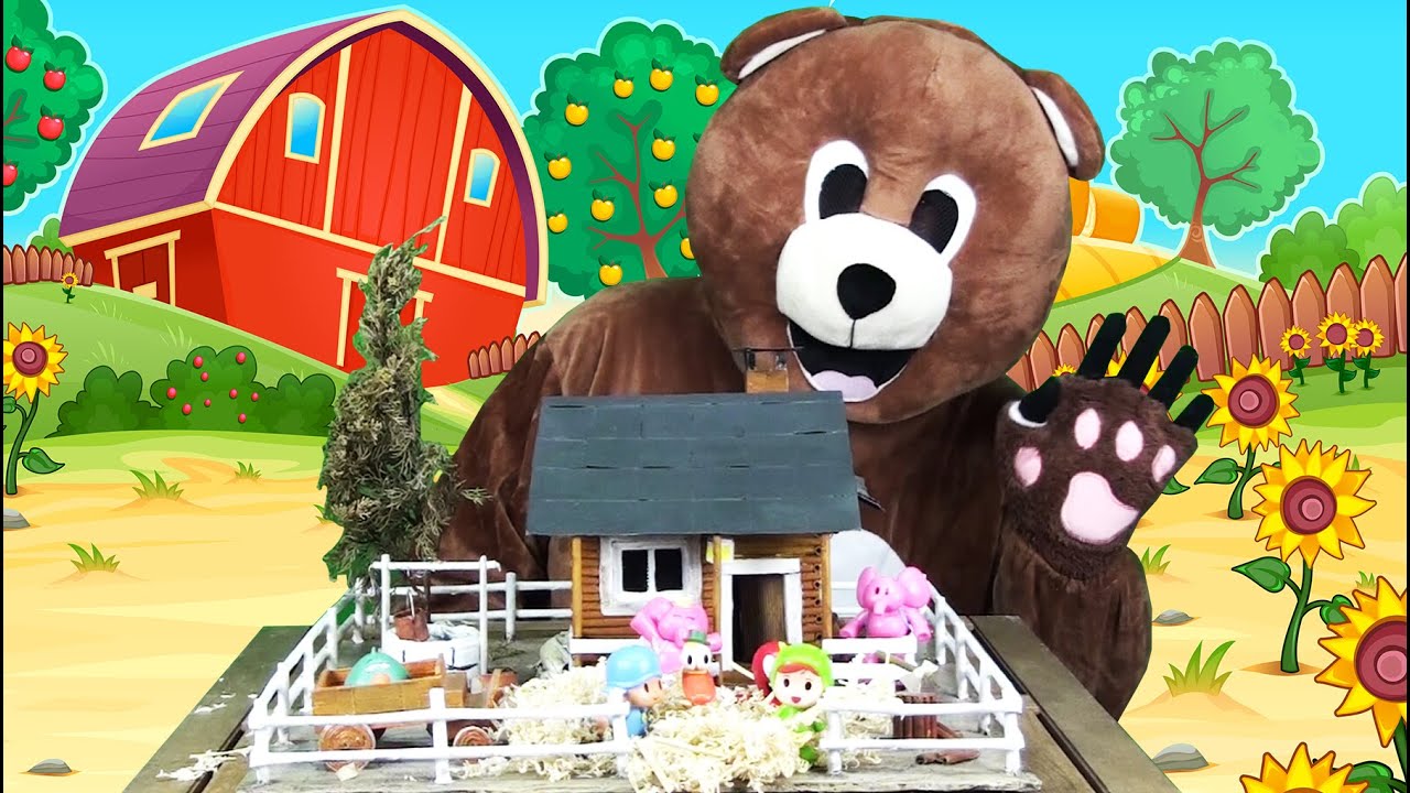 Five Pocoyo & Friends Jumping on the Farm Hay Bed - Fun Nursery Rhymes ...
