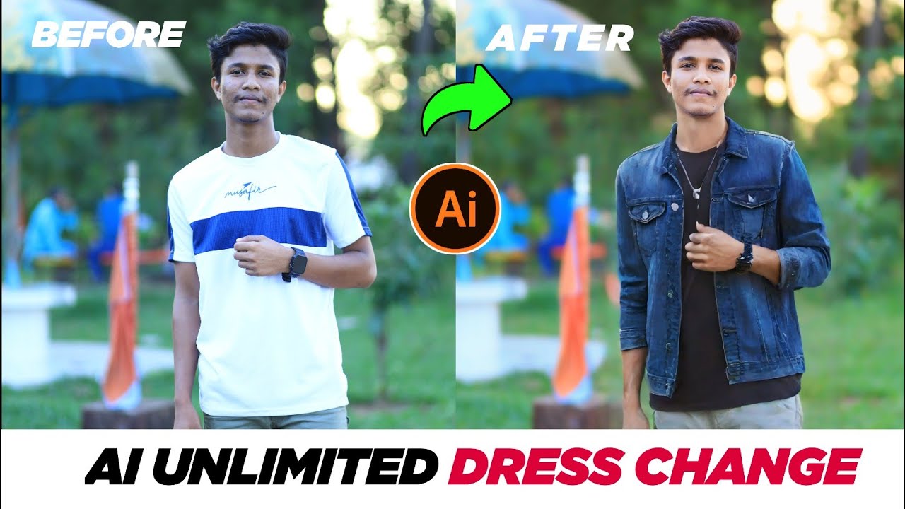 Dress Change Photo Editing | How to Change Clothes in Photo with AI ...