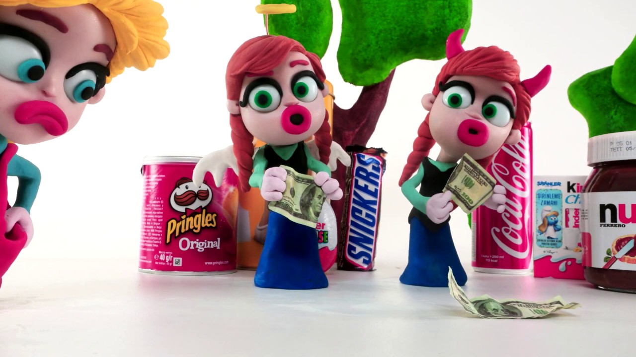 Anna Finds Princess Elsa's Money and has Battle with Good vs Evil - YouTube