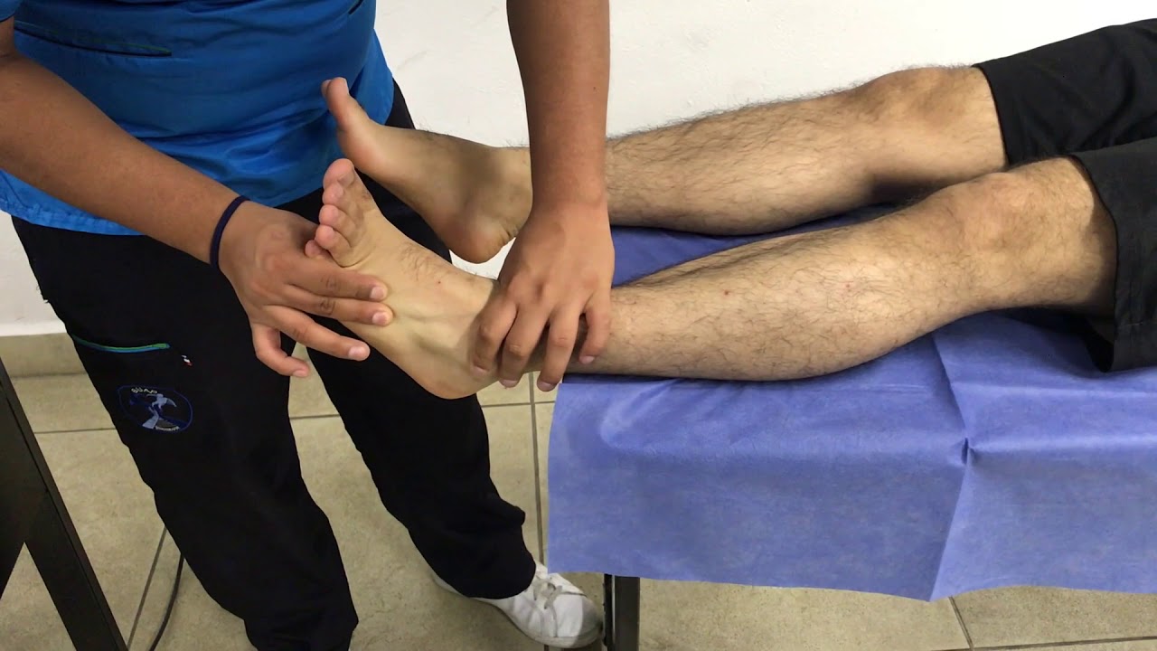 Prueba de dislocación de los tendones peronéos - YouTube