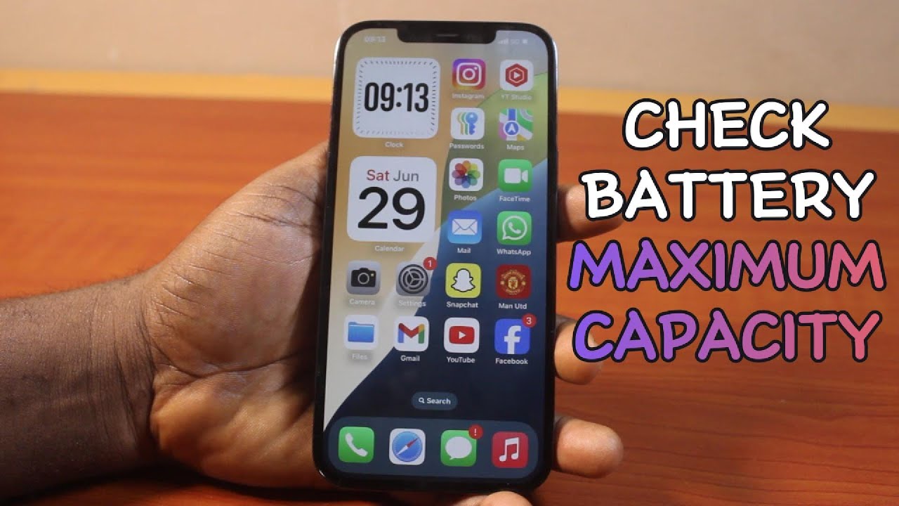 How to See iPhone Battery Health Maximum Capacity - YouTube