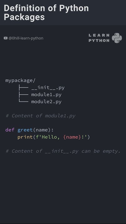 Packages In Python Coding Programminglanguage Pythonlearning Programming Python Youtube