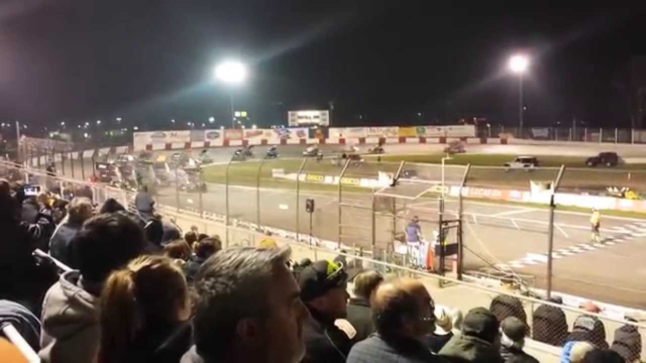 King of the Wing Sprint cars at Madera Speedway 11/21/14 - YouTube