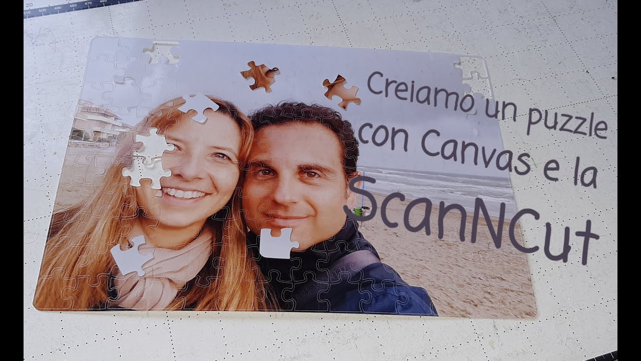 Come Creare una foto puzzle, usando Canvas e la ScanNCut - YouTube