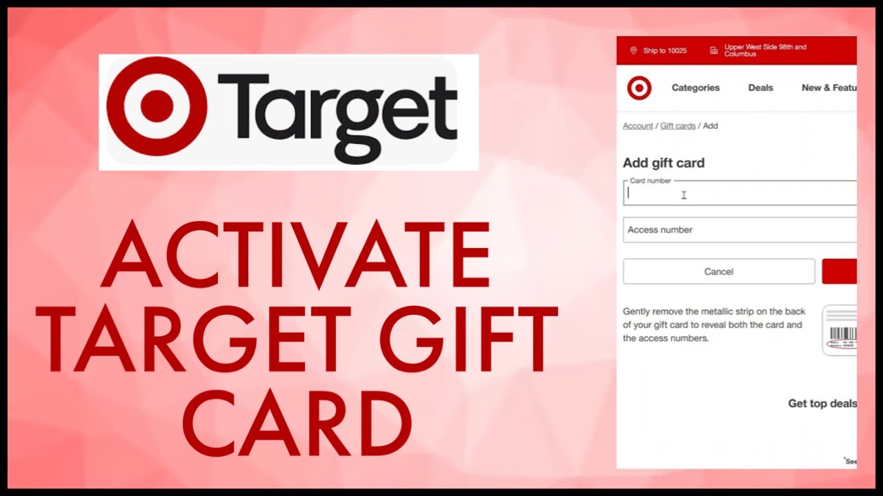 How to Activate Target Gift Card Online 2024? - YouTube