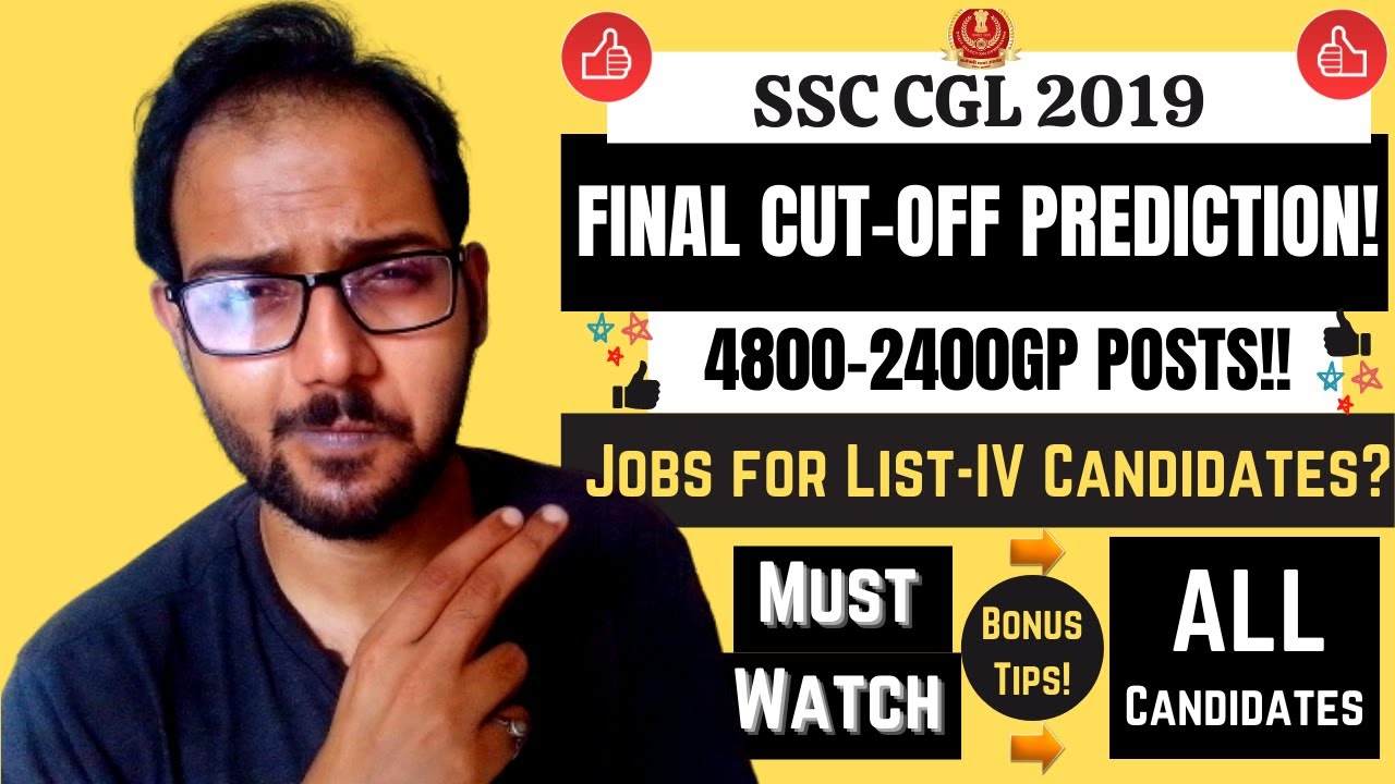 SSC CGL 2019 | FINAL CUT OFF PREDICTION - Made for SSC | How high will ...