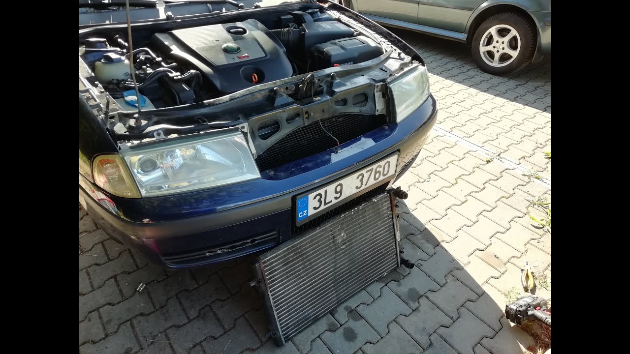Octavia 1 výměna chladiče vody. - YouTube