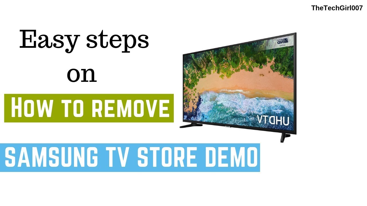 How to remove TV demo | Retailer demo | Display demo - YouTube
