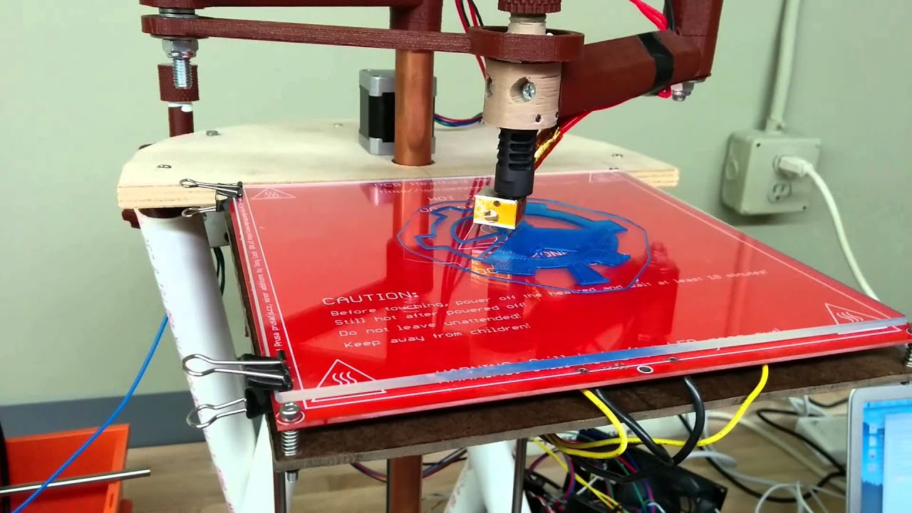 My RepRap Morgan in action on it's first successful print. - YouTube