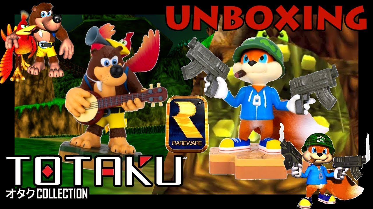 Banjo Kazooie and Conker Totaku Unboxing (Rareware) - YouTube