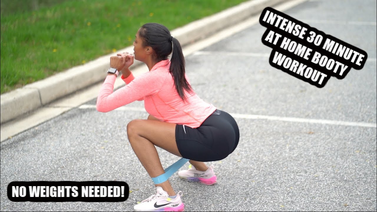 30 Minute Intense At Home Booty Workout | Noelle Christina - YouTube