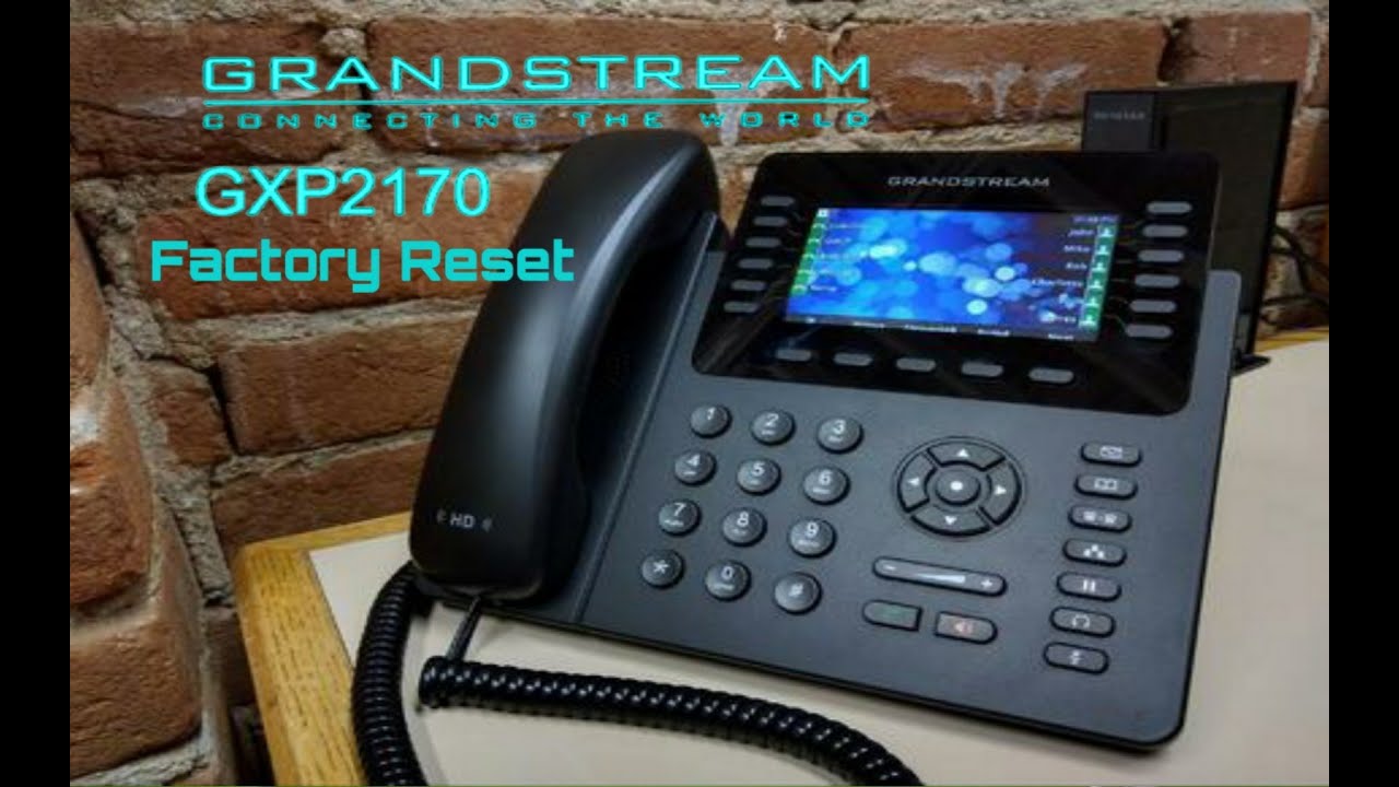 Grandstream GXP 2170 Factory Reset - YouTube