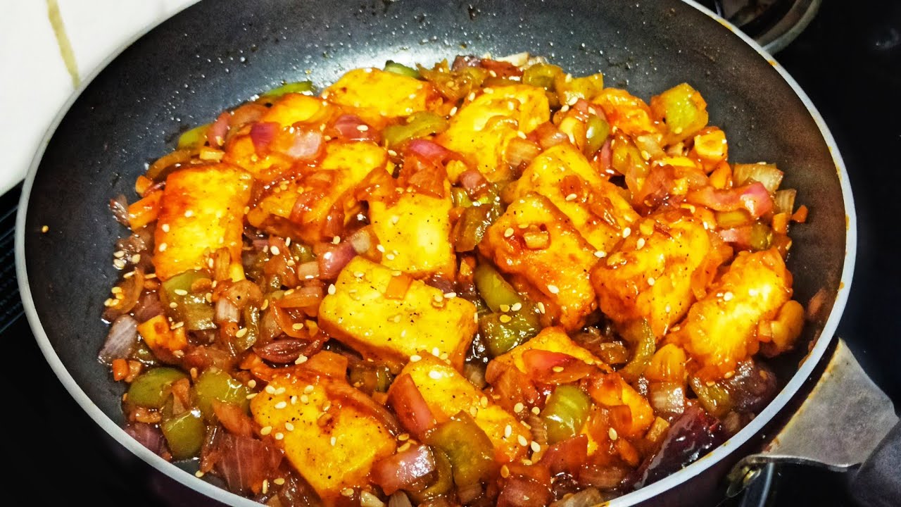 Dragon Paneer Recipe | ड्रैगन पनीर | Dragon Chilli Paneer | Sweet ...