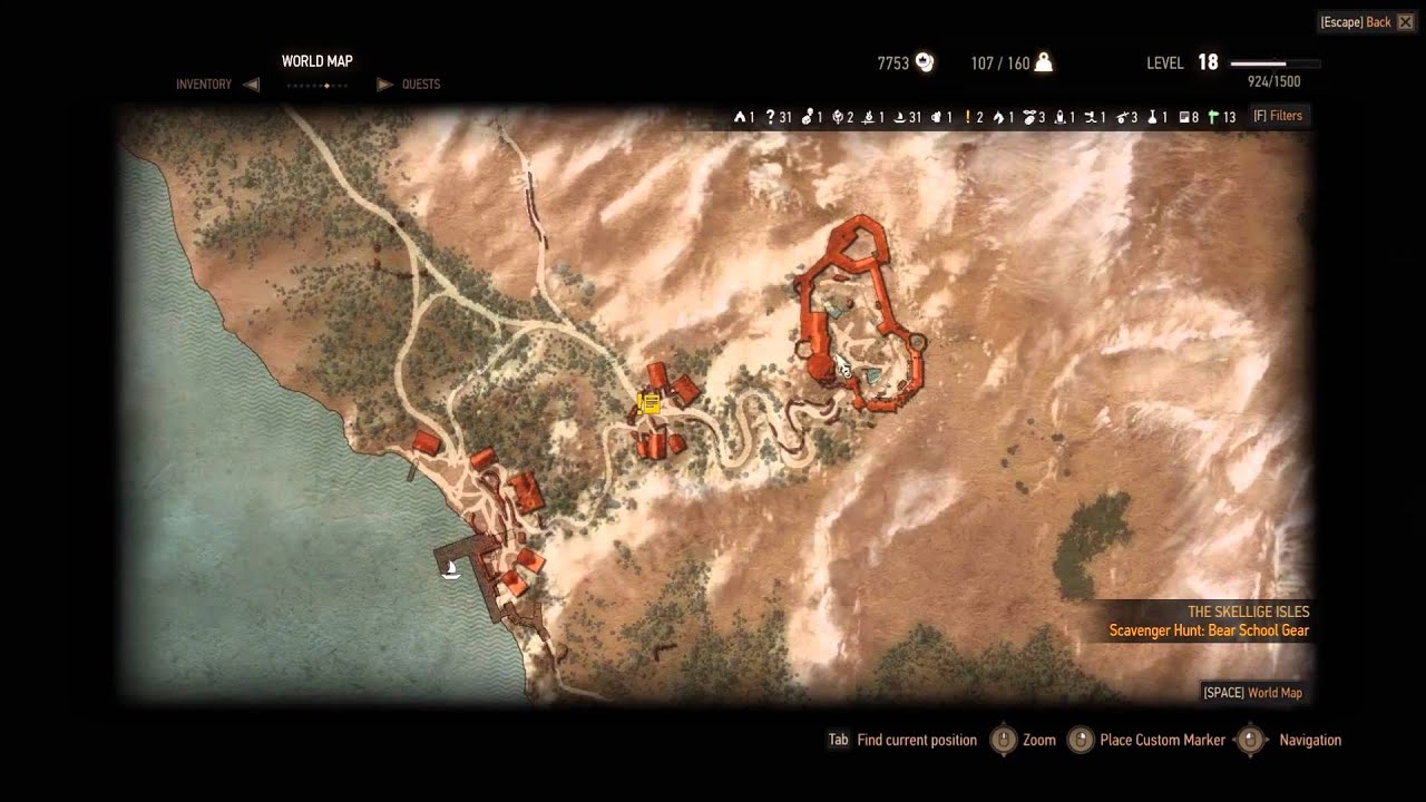 The Witcher 3 Act 1 - Enhanced Ursine Boots - YouTube