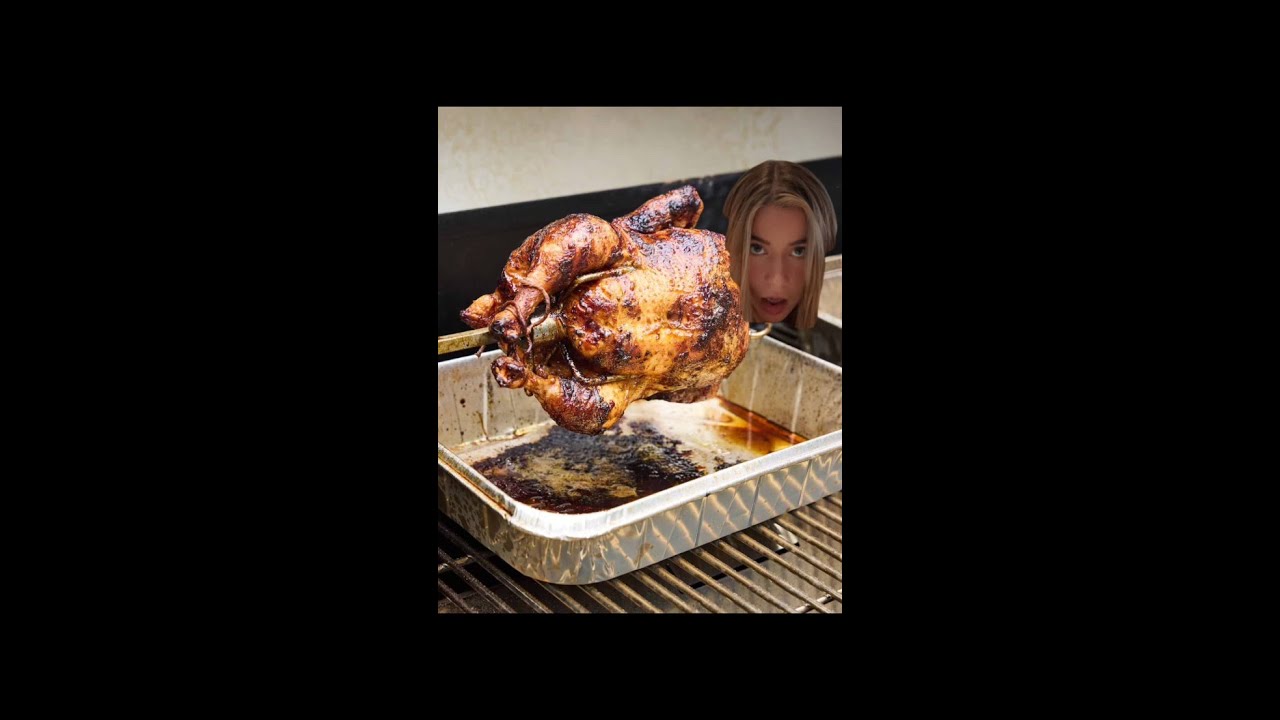 100 follower special I eat and ENTIRE rotisserie chicken HARD TO WATCH ...
