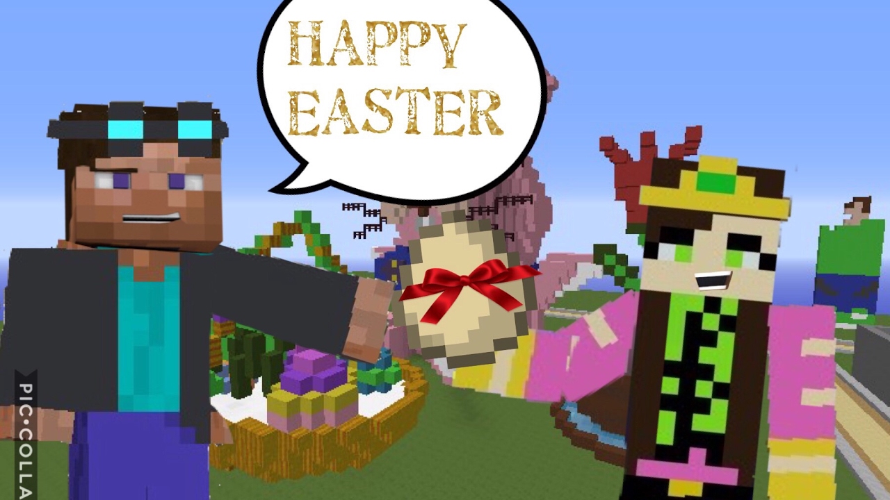 Minecraft : special episode "Happy Easter day" edition ft. BLUEBB_333 - YouTube