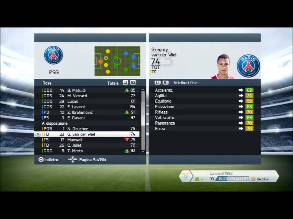Formazione,modulo e tattica del PSG su Fifa14 - YouTube