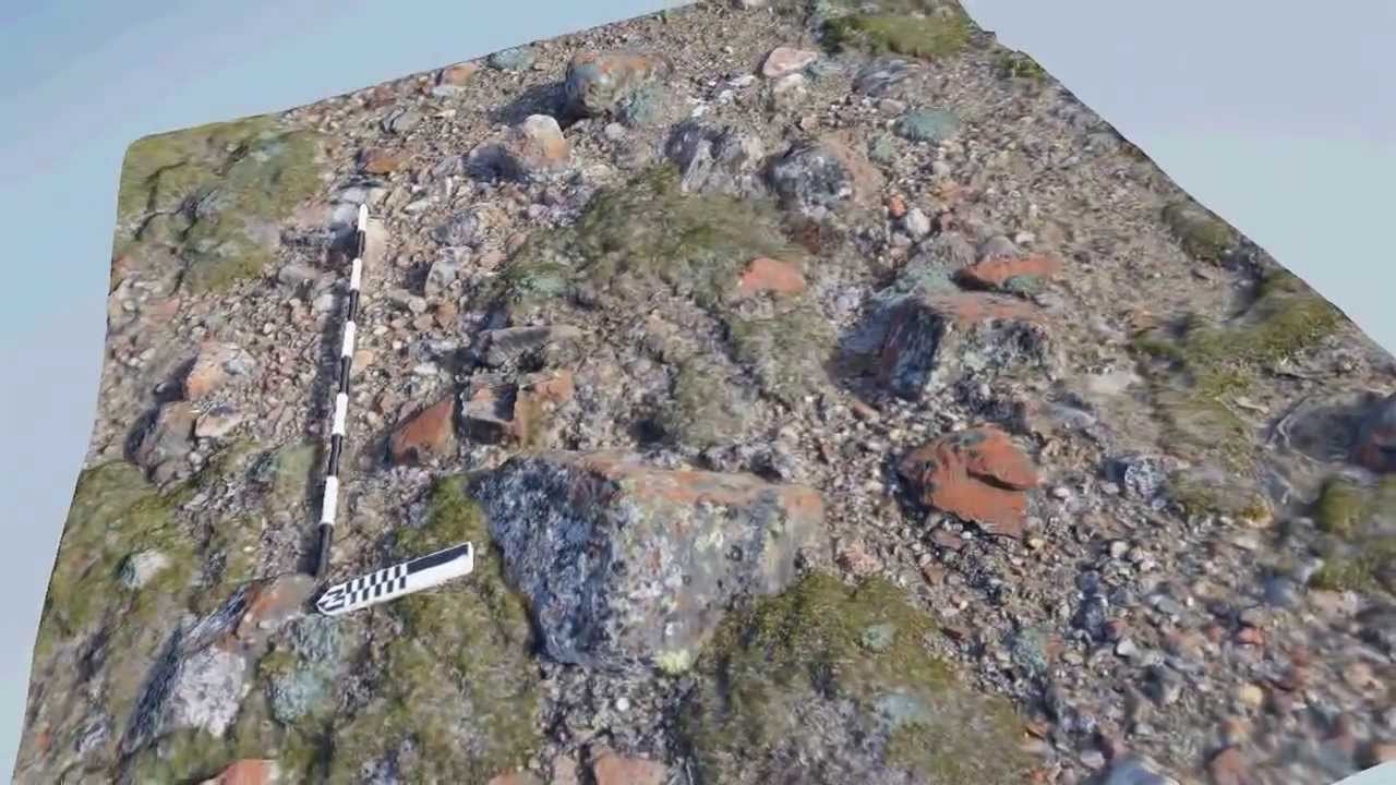 3D Model of a Stone Cache from a Historic Inuit Archaeological Site on ...