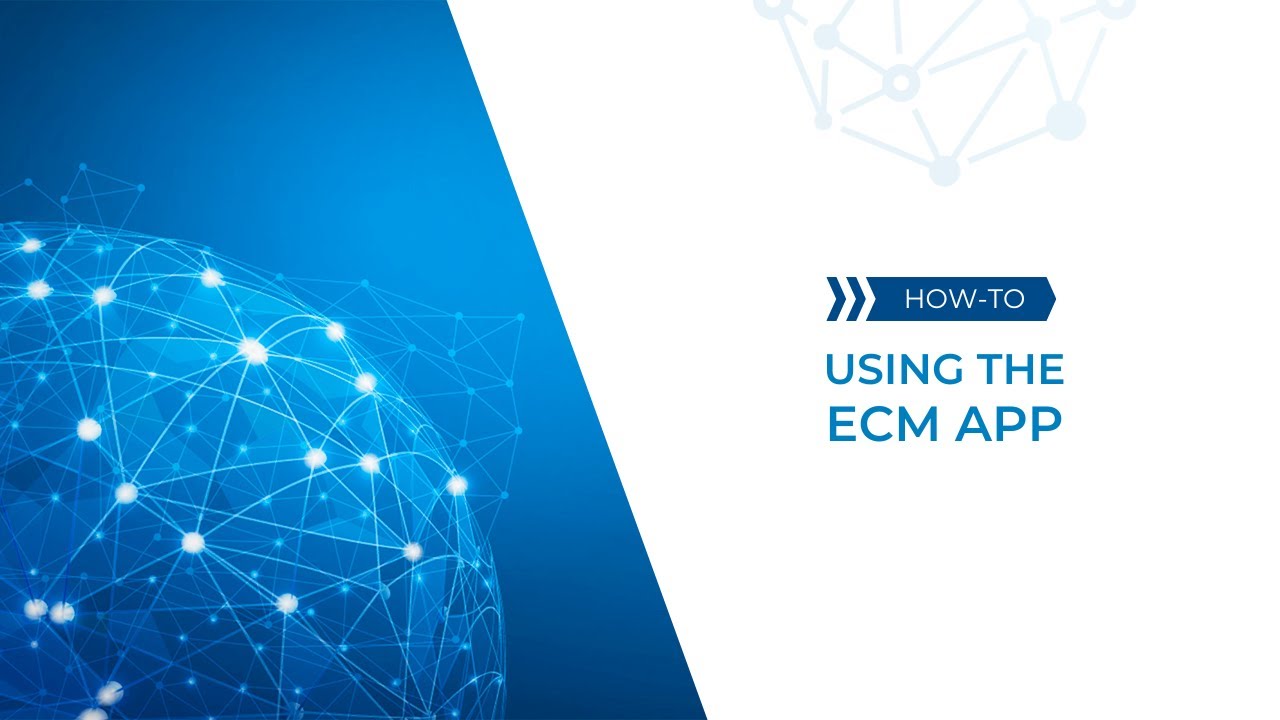 TIDWIT How-To Use the ECM App - YouTube