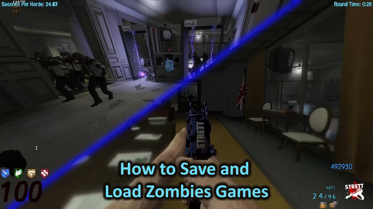 How to Save and Load Zombies Games aka QuickSave - YouTube