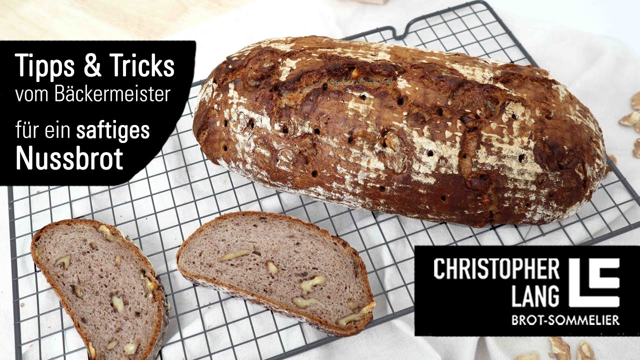 Saftiges WALNUSSBROT Rezept | Brot mit Nüssen & Sauerteig einfach ...