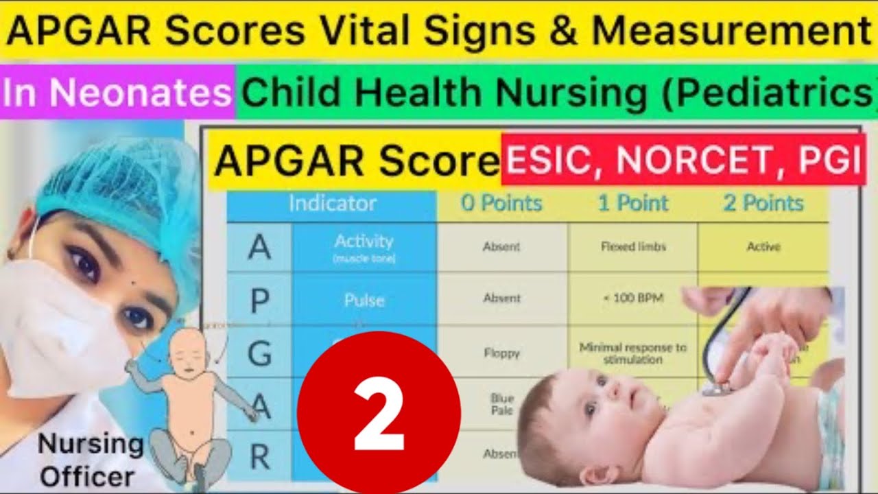 APGAR Score || Vital Signs of Neonate || Measurement of Neonate ...