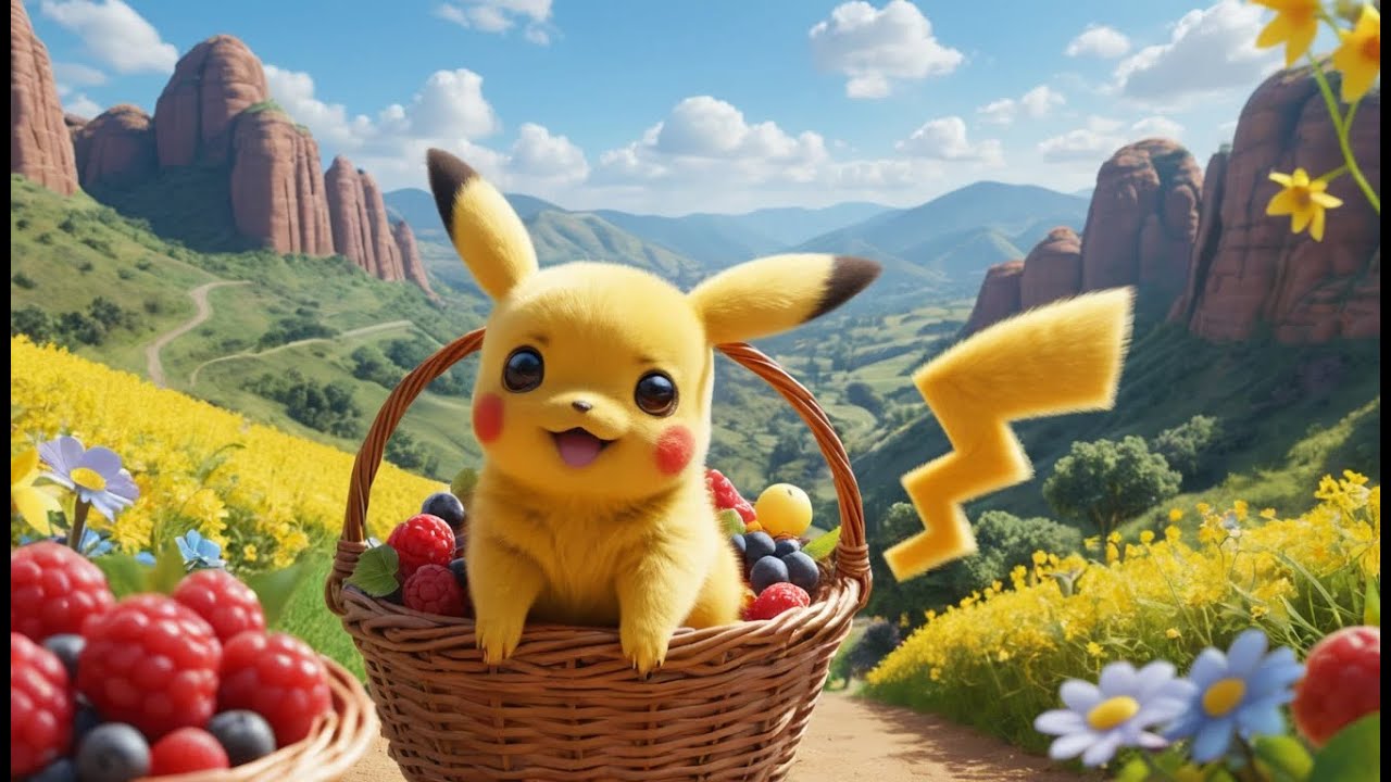 Pokémon Pikachu Baby Dropped His Berry Bag | Nursery Rhymes for Kids ...