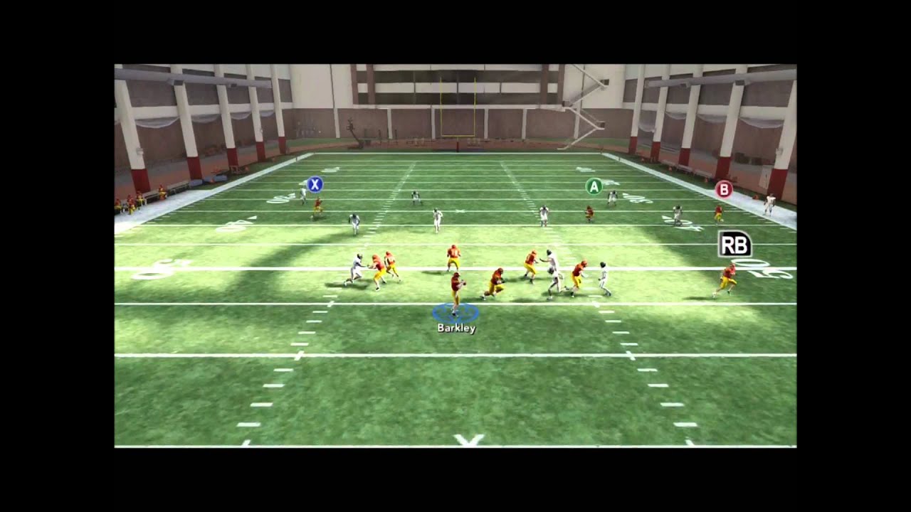 NCAA Football 13 Offensive Tip - PA Wheel Curl - YouTube