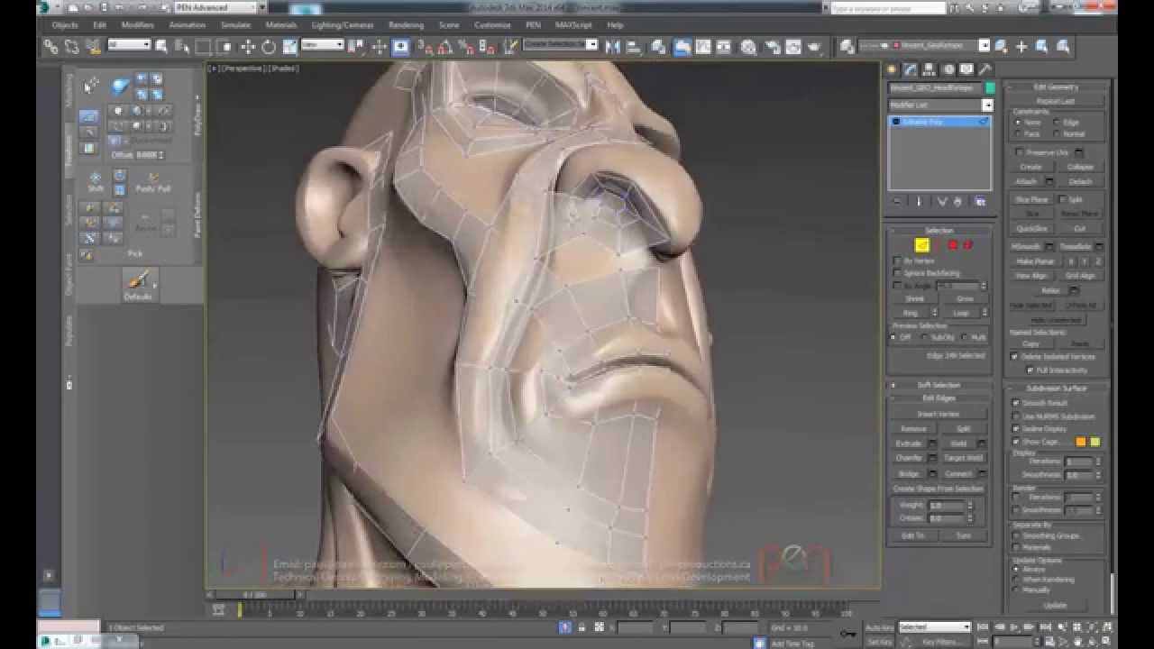 Vincent Head Retopo Part1 - YouTube